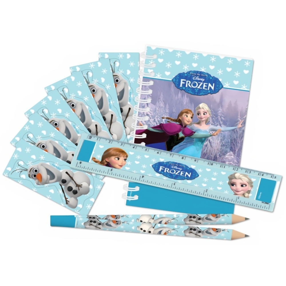 Stationery set “Frozen” (notebook, pencil, ruler, stickers ...